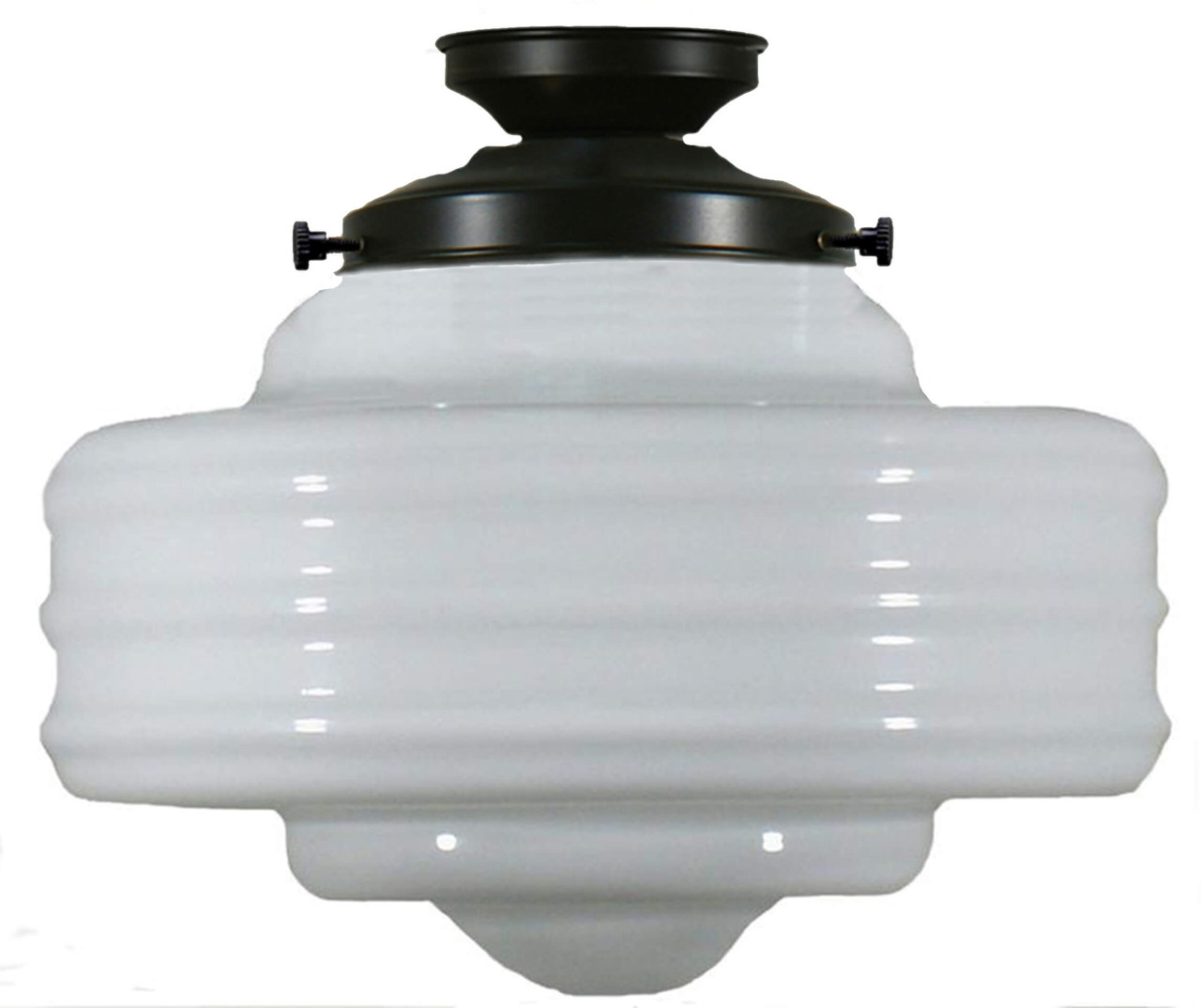 Lode Lighting DIY Batten Fix Light | 14" Detroit Glass | 280 x 340mm ...