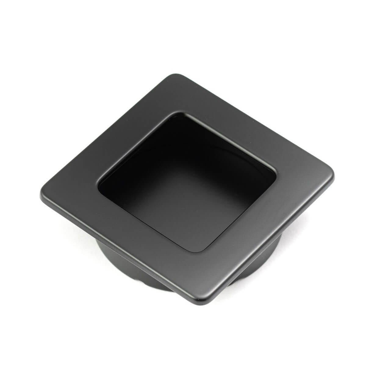 Castella Square Sliding Door Flush Pull | 50 x 50mm | Matte Black
