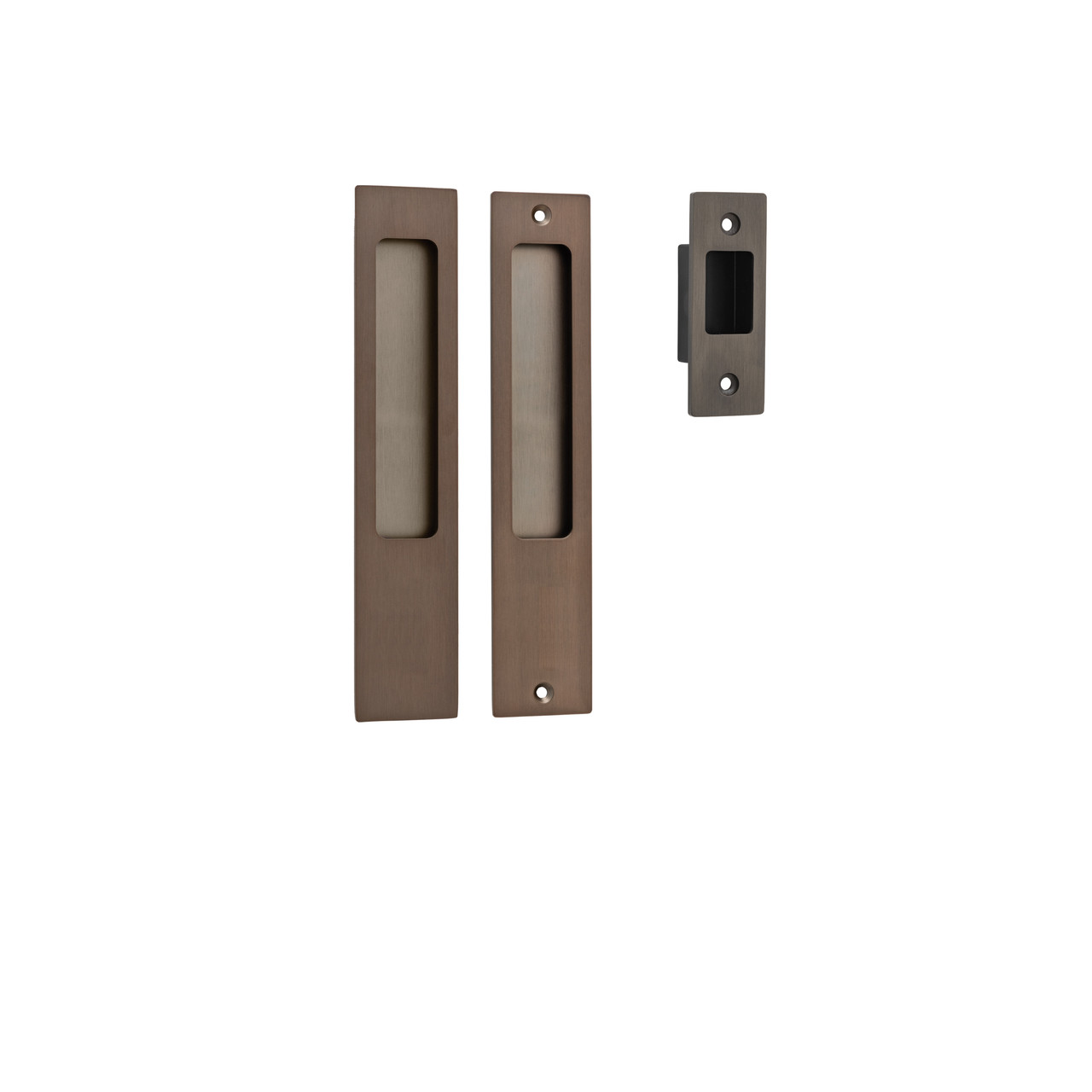 Iver Rectangle Sliding Door Handle | Signature Brass