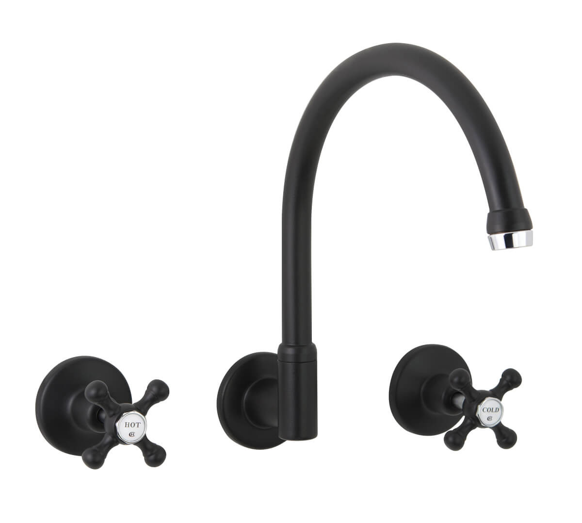 CB Ideal Roulette Gooseneck Wall Mounted Bath Tap | Swivel Spout