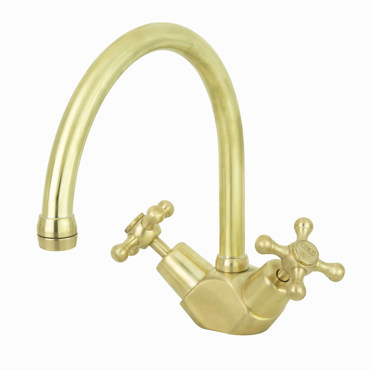 CB Ideal Roulette Gooseneck Twinner Kitchen Mixer Tap | Swivel Spout