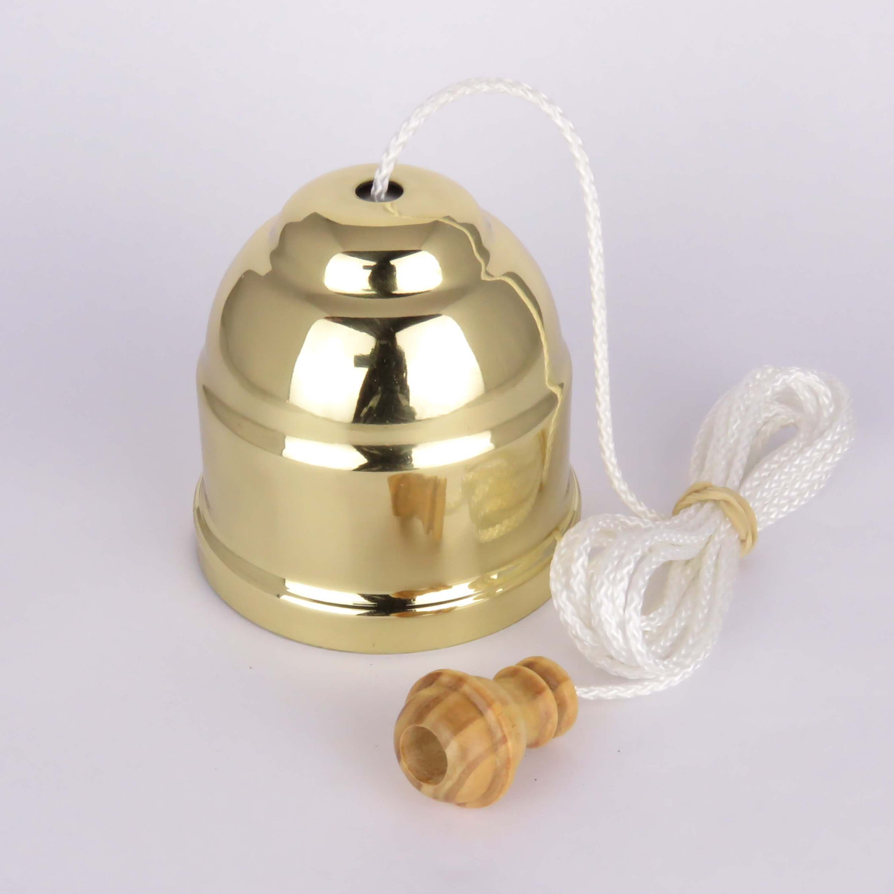 Classic Electric Grand Ceiling Pull Switch | Polished Brass