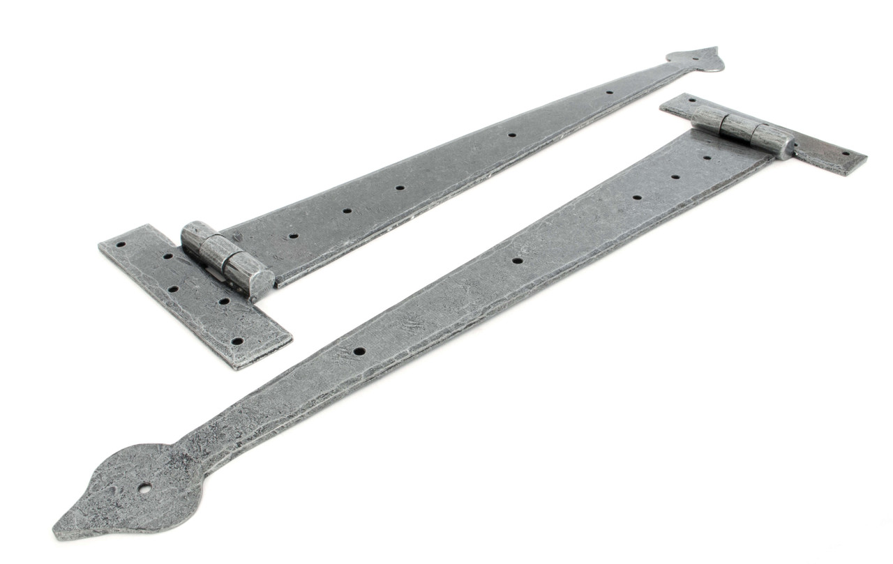 From The Anvil Decorative T Hinge | 558mm | Pewter Patina