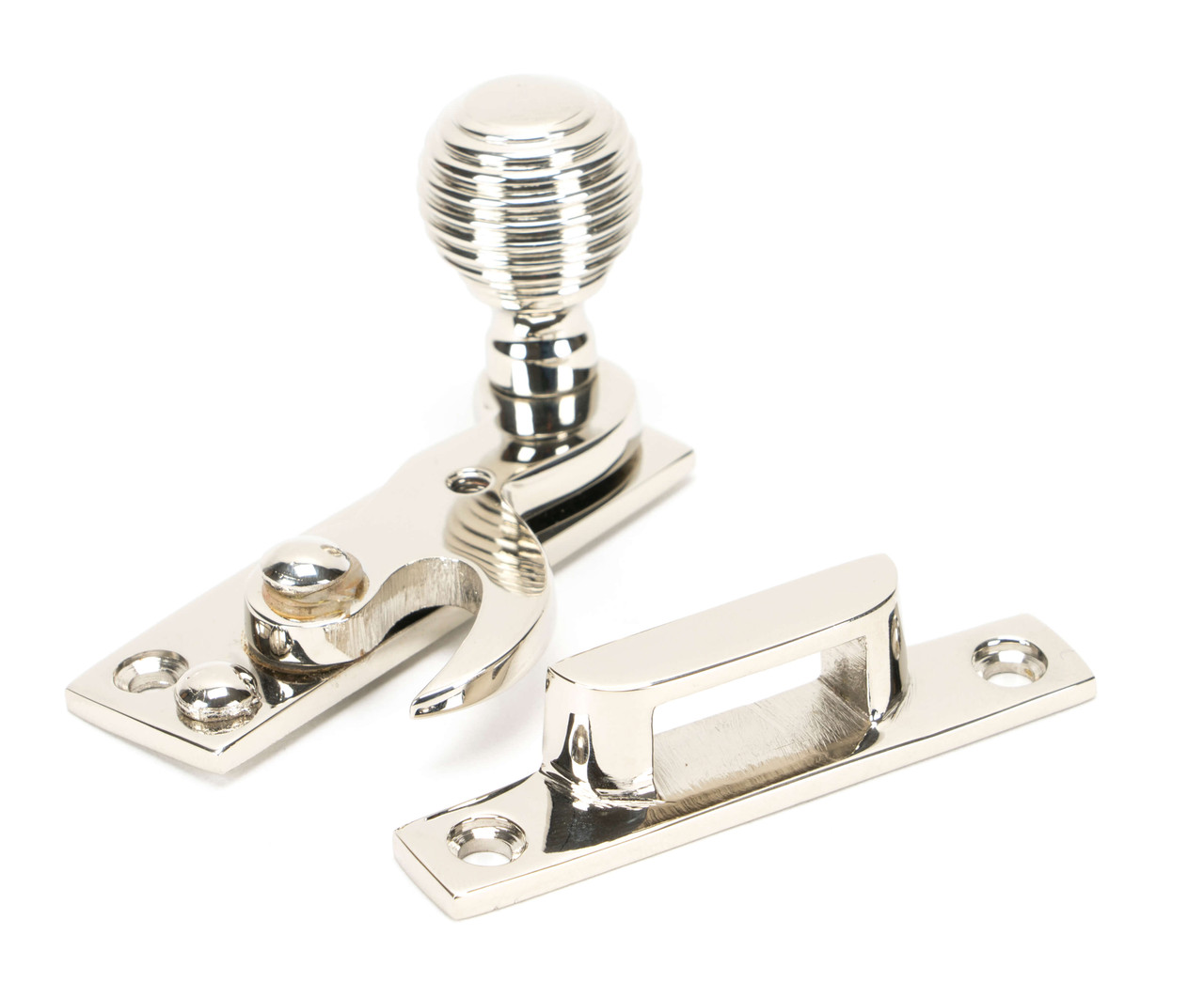 From The Anvil Beehive Sash Window Fastener Polished Nickel