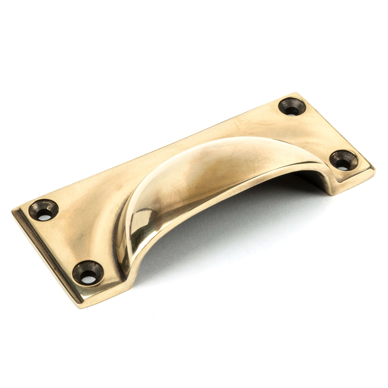 From The Anvil Art Deco Drawer Pull Handle | Aged Brass