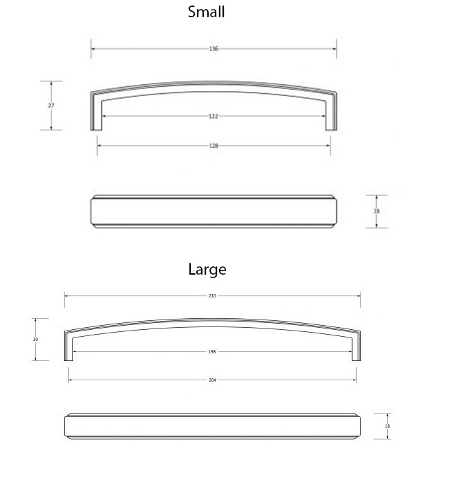 From The Anvil Ribbed Cabinet Pull Handle | Natural Smooth
