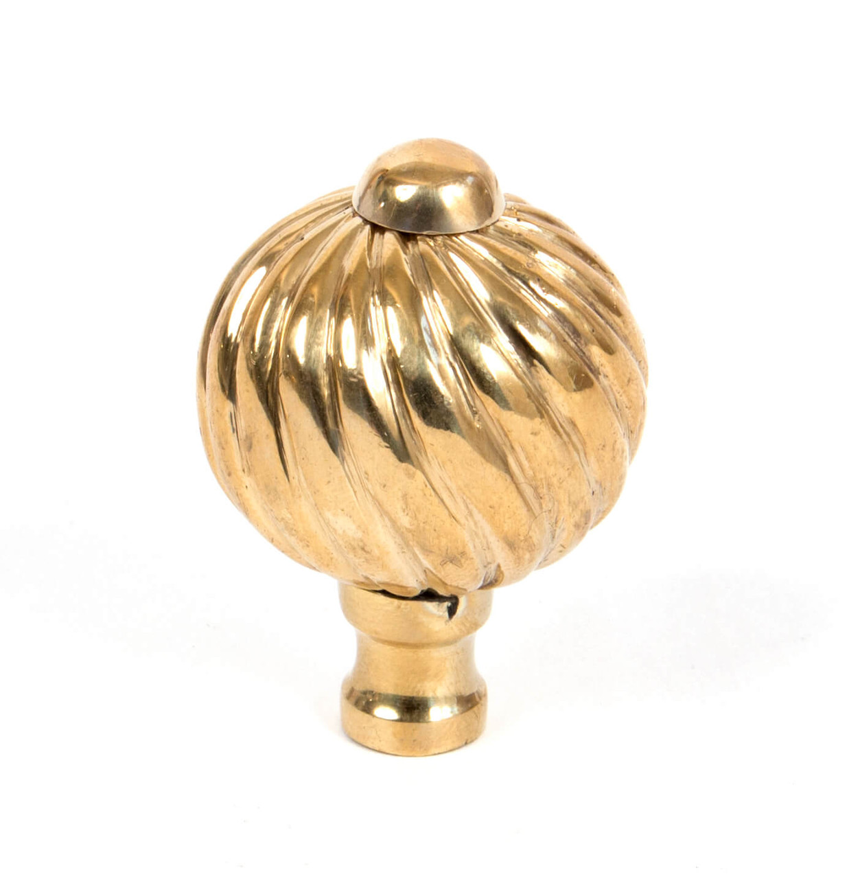 From The Anvil Spiral Cabinet Knob | Polished Brass