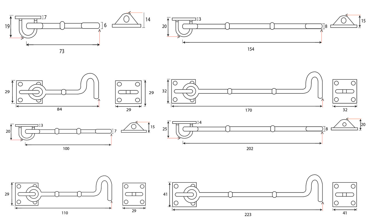 From The Anvil Square Cabin Hook | Polished Brass