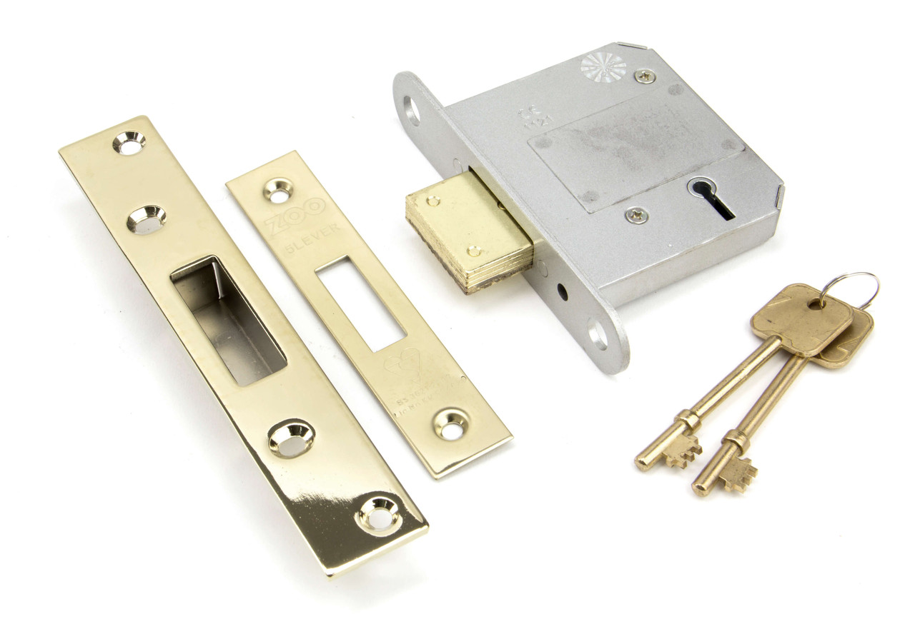 From The Anvil Skeleton Key Deadlock | 56mm | Polished Brass