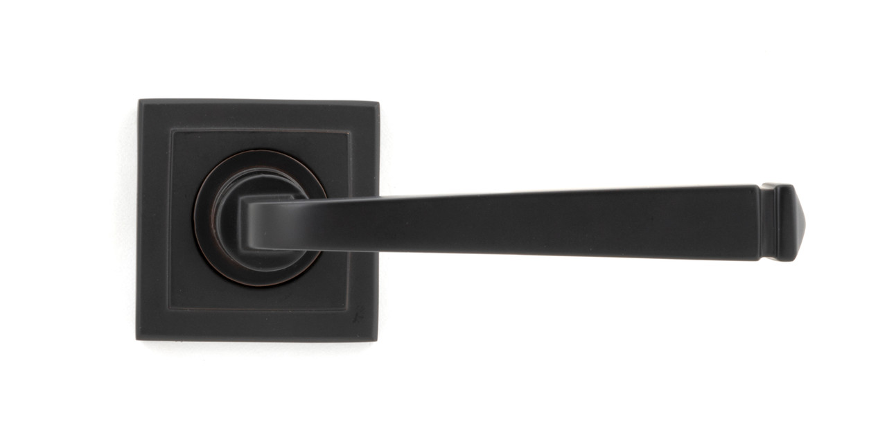 From The Anvil Avon Square Lever Door Handle | Aged Bronze