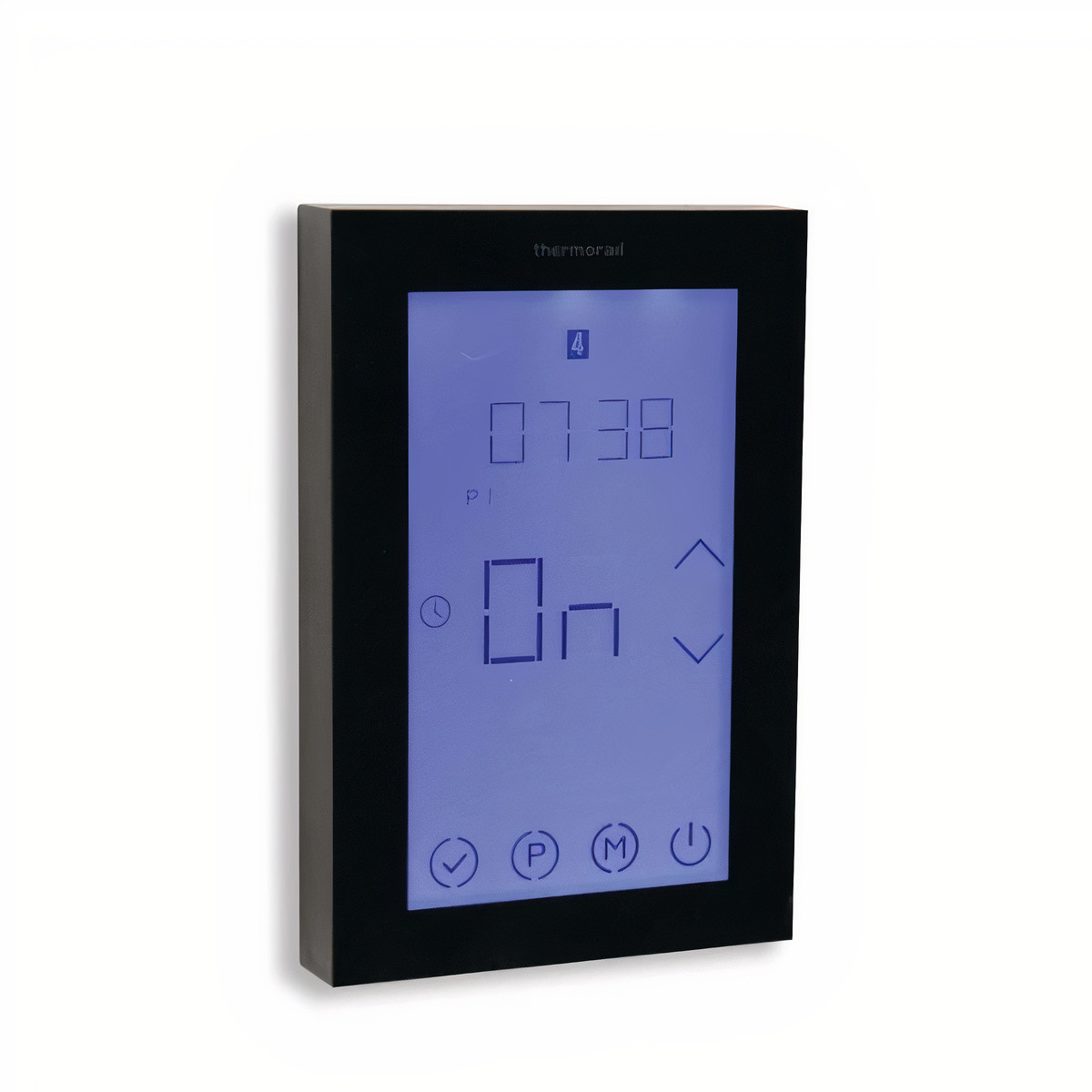 Thermogroup Thermorail Touch Screen Timer | Portrait | Black