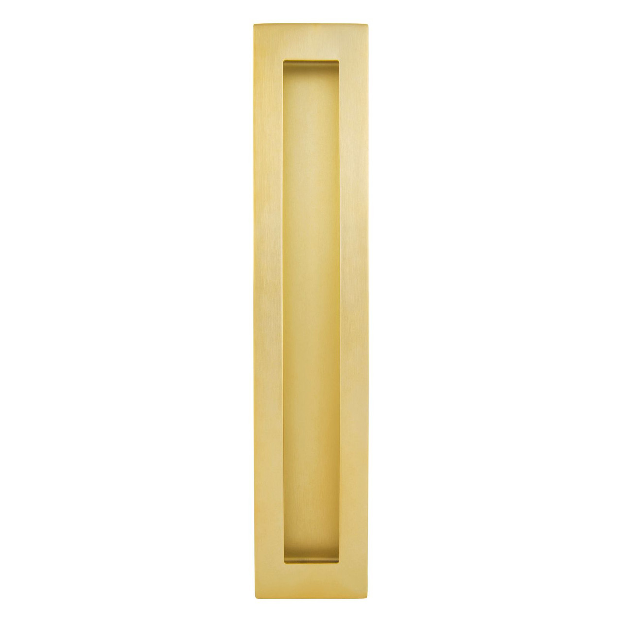 Gainsborough Rectangular Sliding Door Flush Pull | Satin Brass