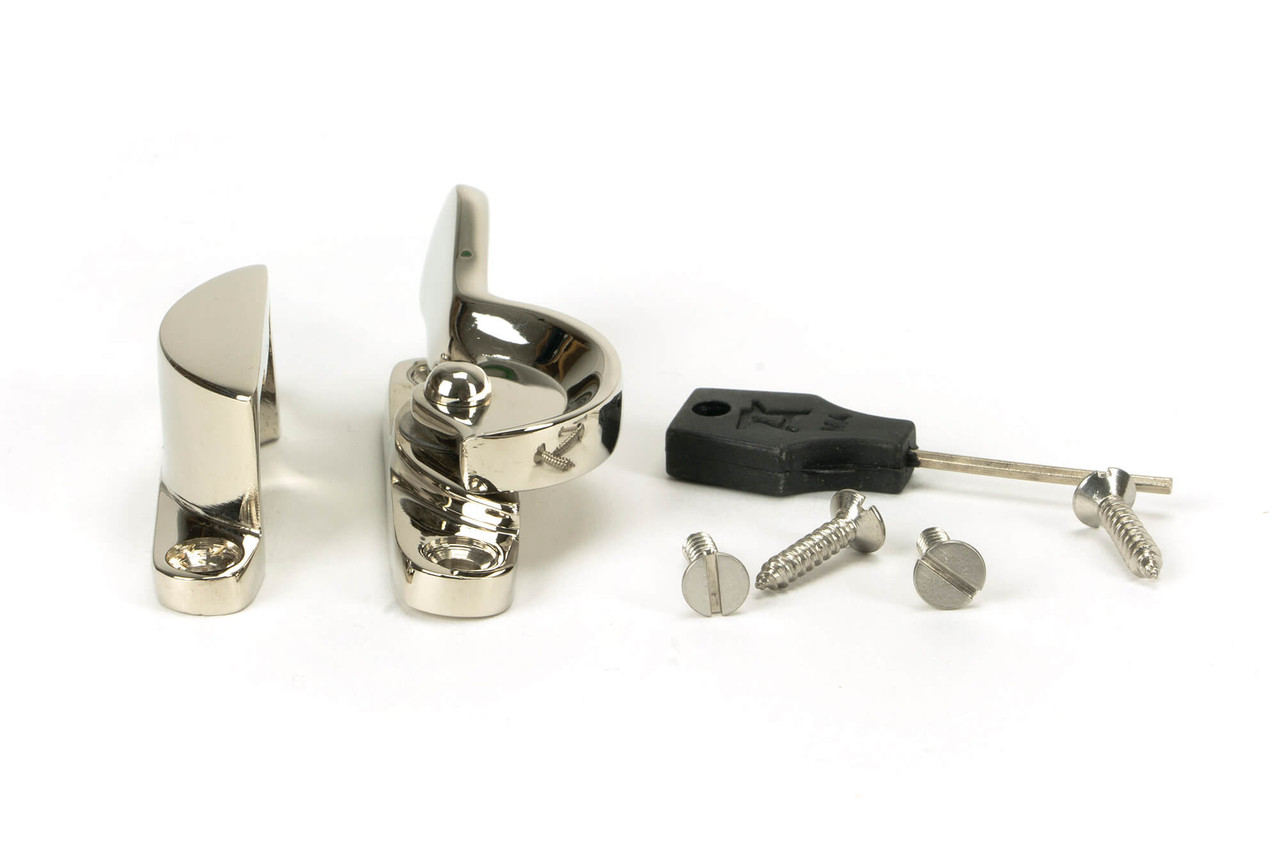 From The Anvil Grub Screw Sash Fastener | Polished Nickel