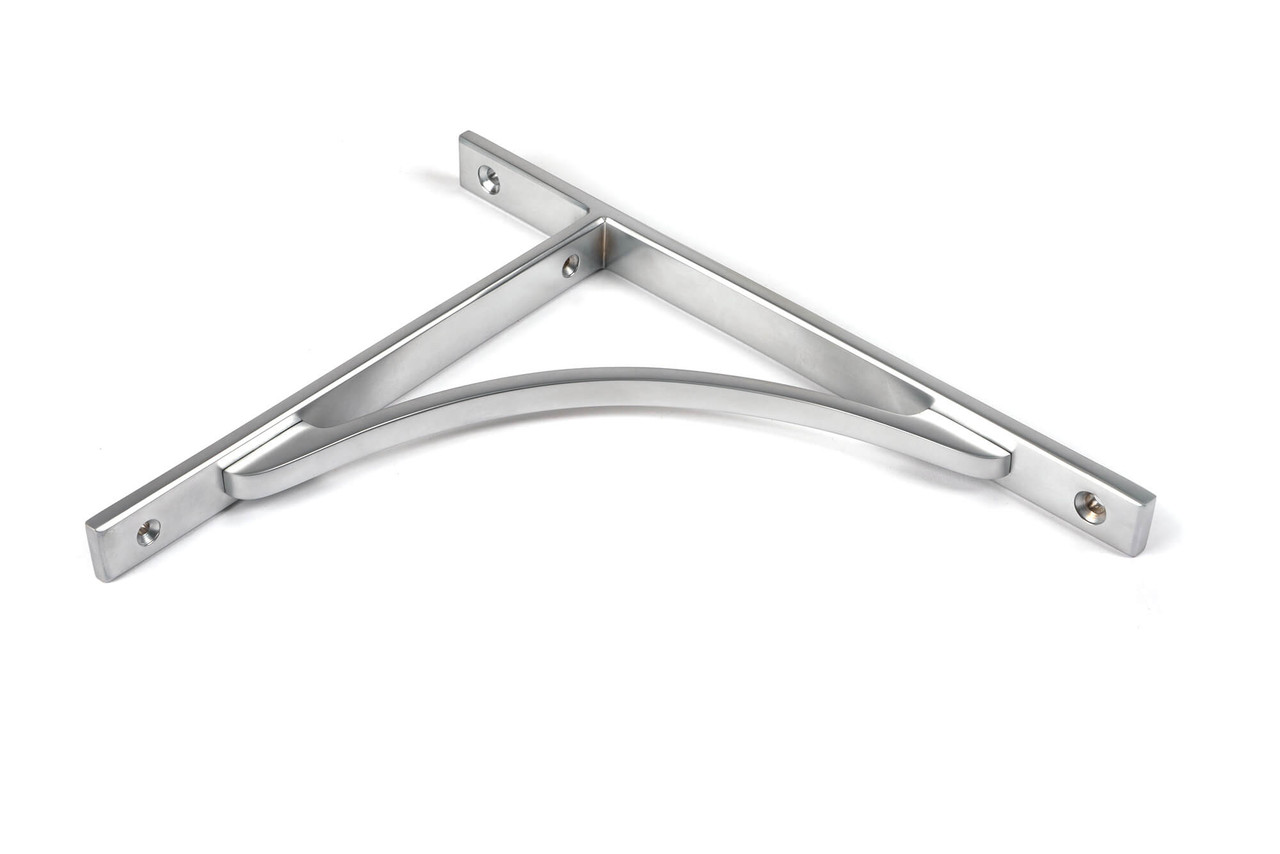 From The Anvil Apperley Shelf Bracket | 260mm | Satin Chrome