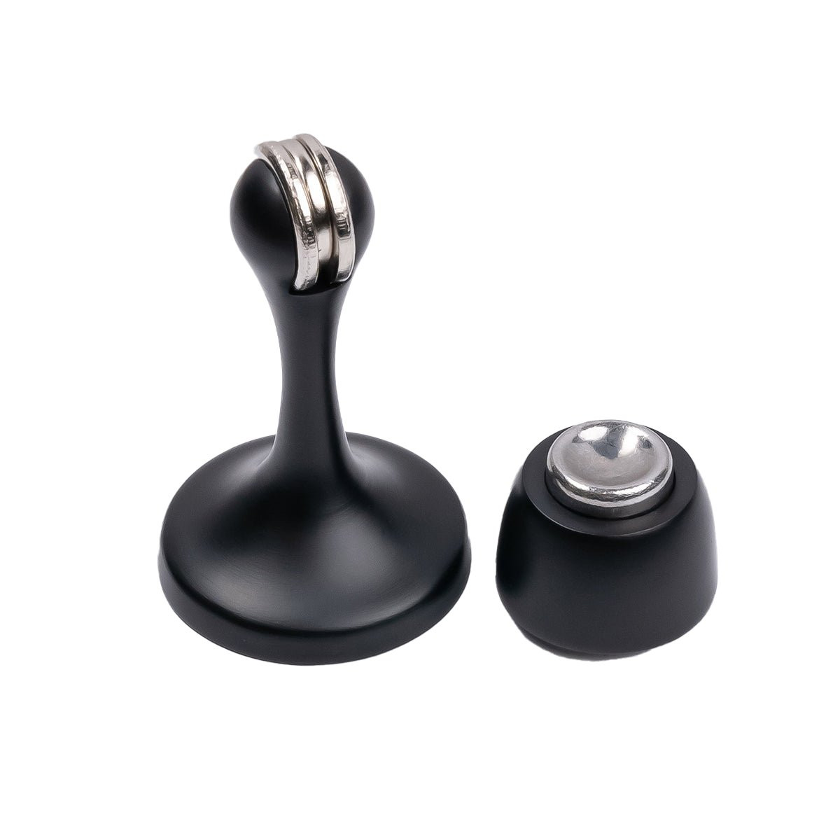 Manovella Magnetic Wall Mounted Door Stop 75mm | Matte Black