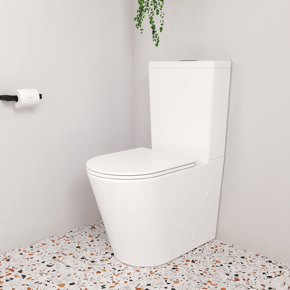 Fienza Aluca Tornado Back To Wall Toilet Suite | White