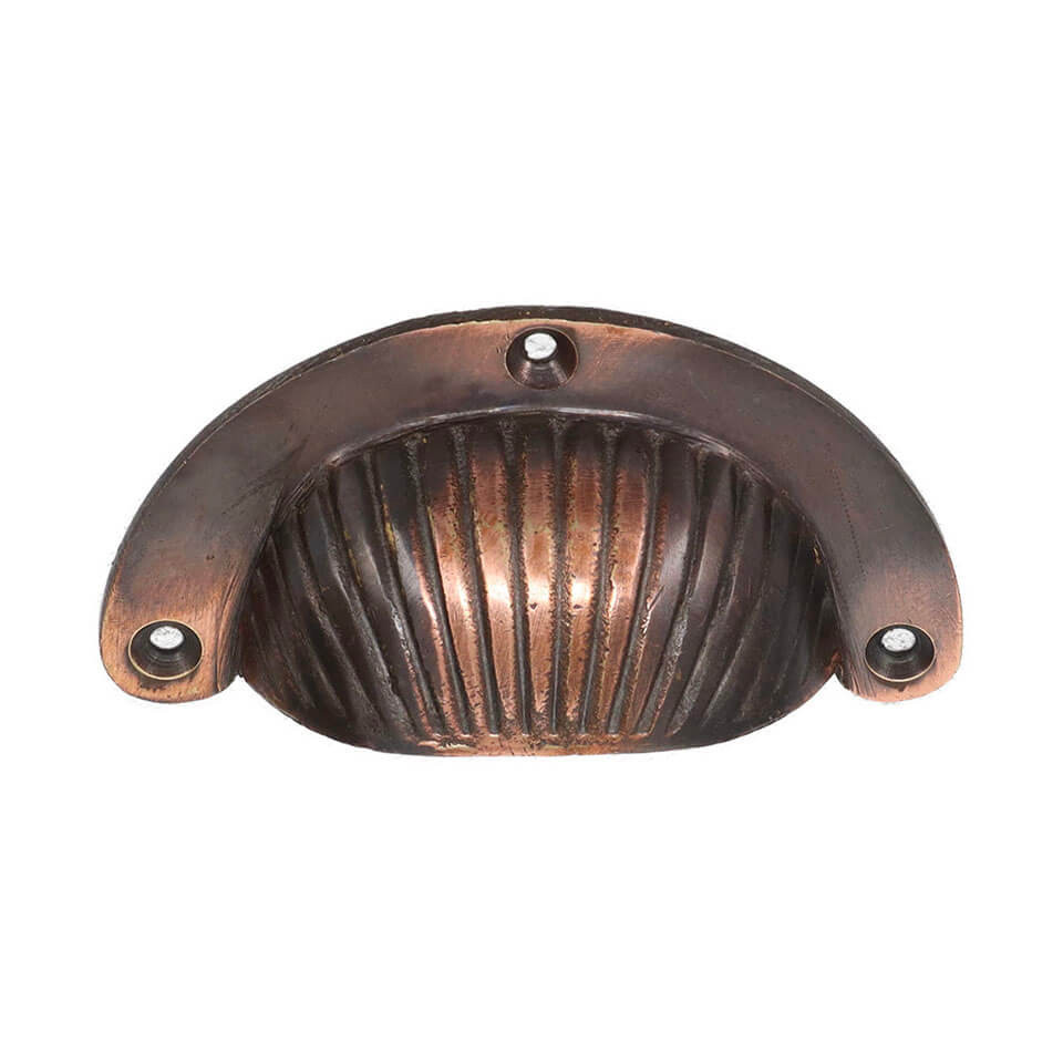 Domino Classic Shell Drawer Pull Handle | Antique Bronze