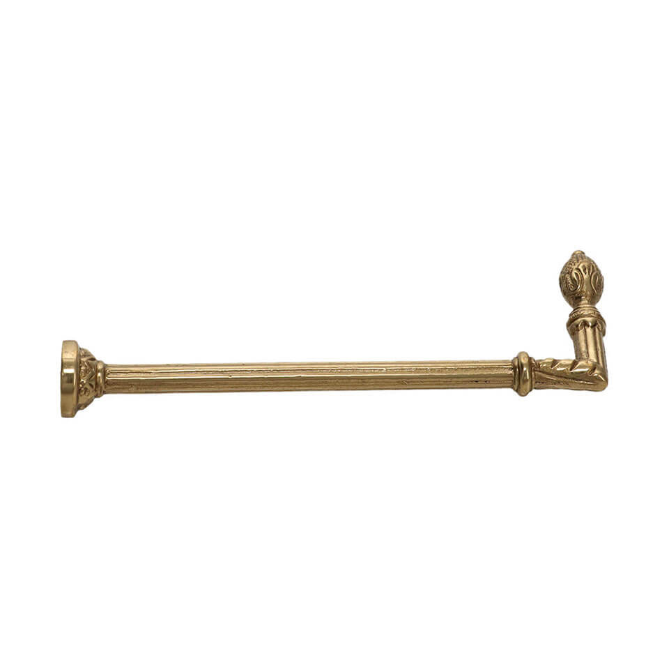 Domino Ornate Curtain Tie Back Hook 150 mm - Polished Brass