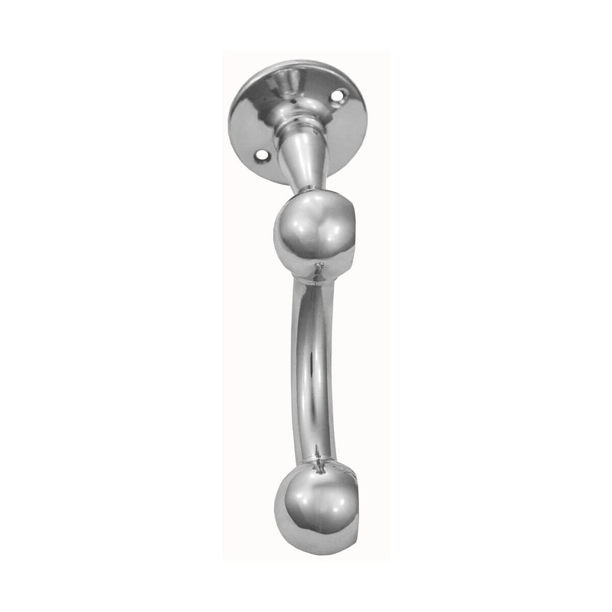 Domino Traditional Double Rail End Bracket - Chrome