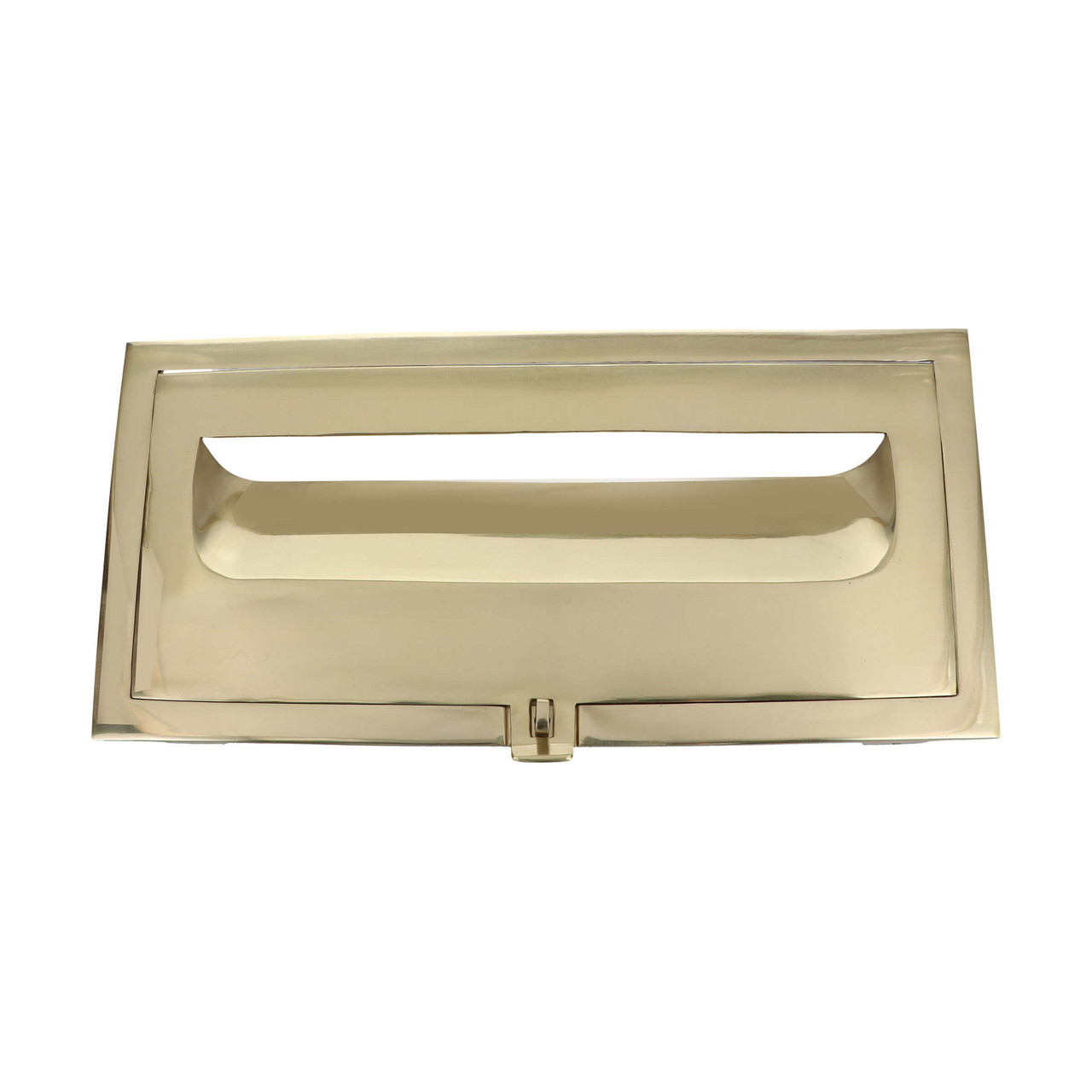 Domino Slotted Front & Back Letter Plate & Opening | Brass
