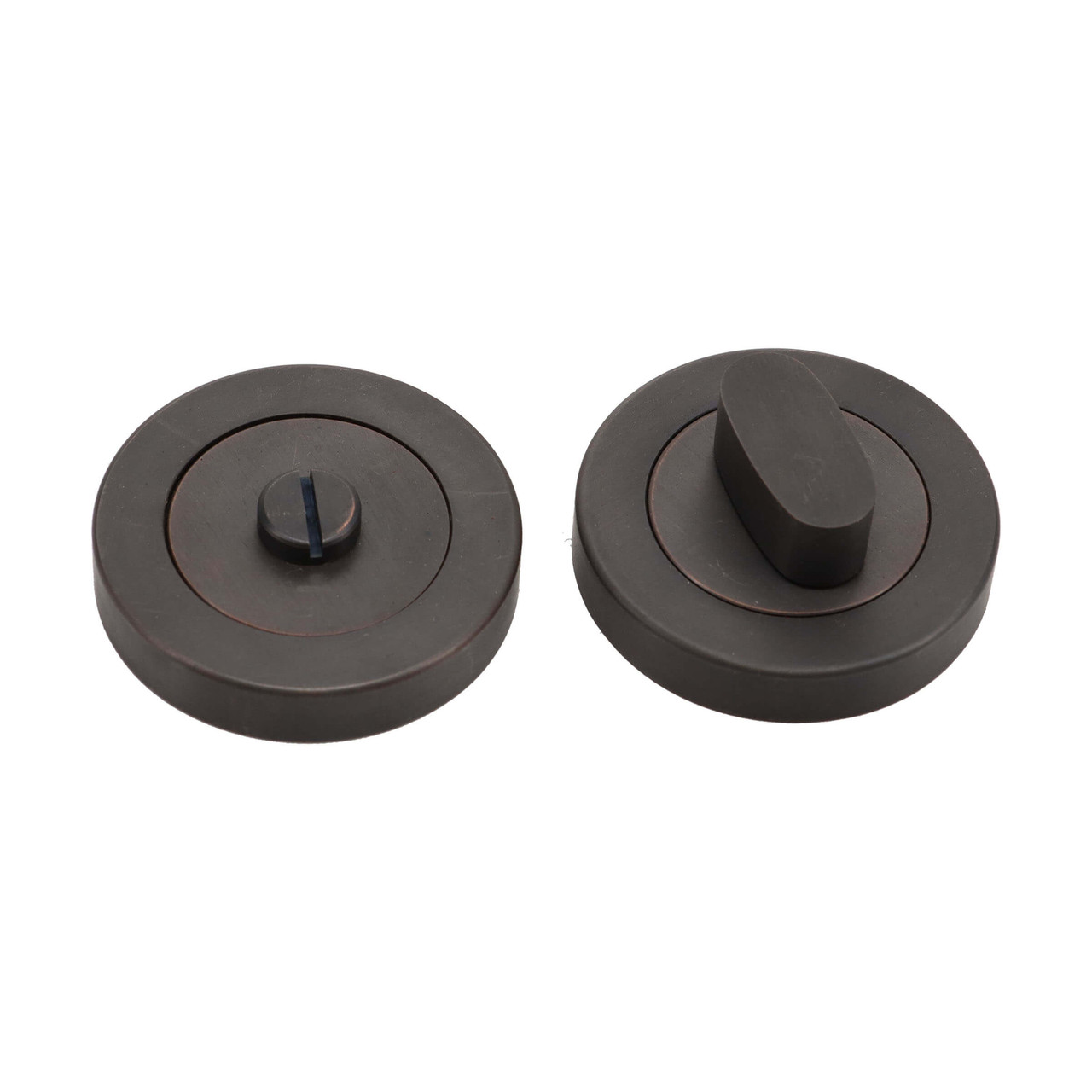 Domino Round/Oval Privacy Turn | 4.5mm | Antique Bronze