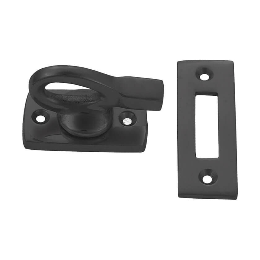 Domino Loop Hopper Window Catch - 47 x 28mm - Antique Bronze