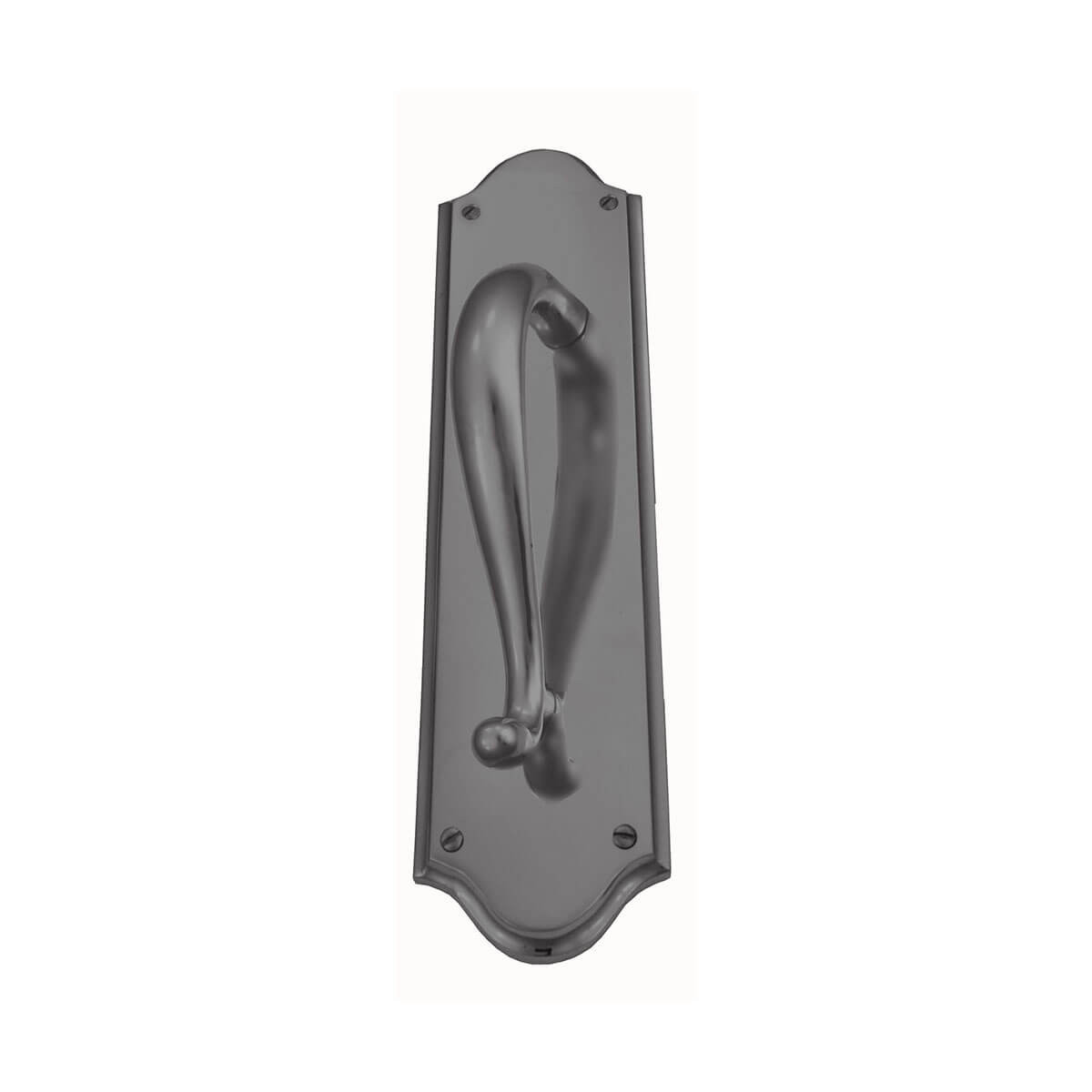 Domino Scroll Pull Handle | Retro Plate | Antique Bronze