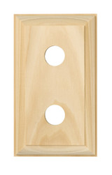 Tradco Traditional Double Switch Mounting Block | 155 x 90mm | Pine