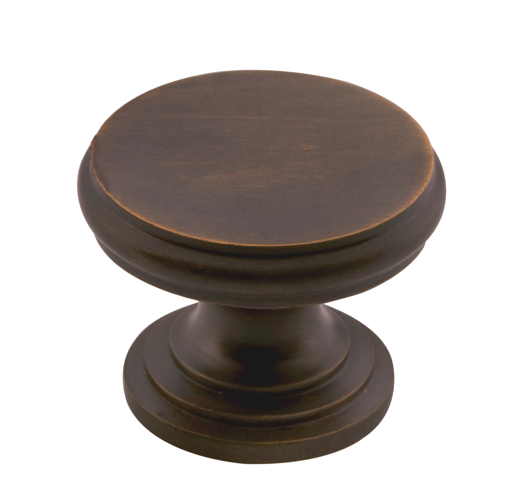 Tradco Flat Cabinet Knob | 32mm | Antique Brass