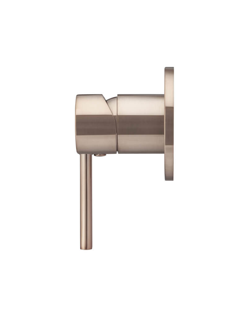 Meir Round Wall Mixer | Down | Long Pin Lever | Champagne