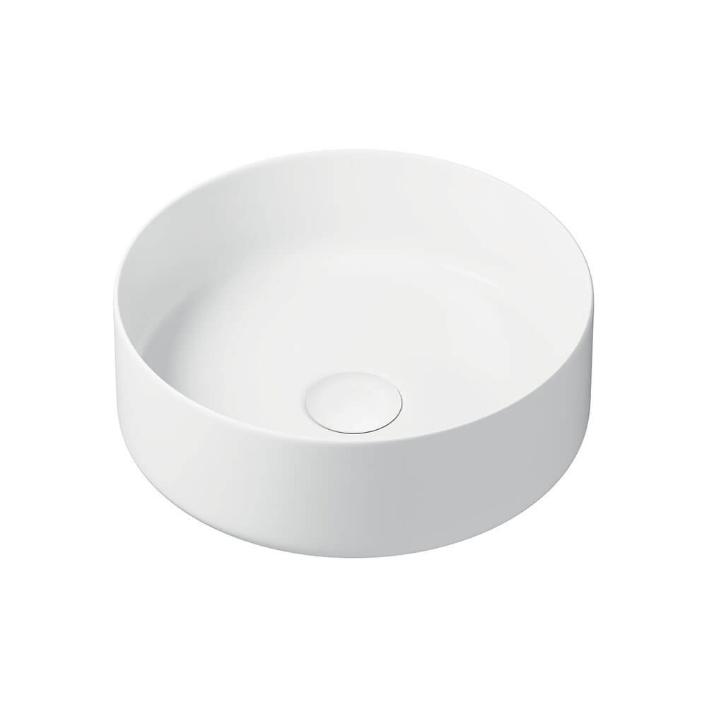 Fienza Reba Mini Above Counter Bathroom Basin | Glossy White