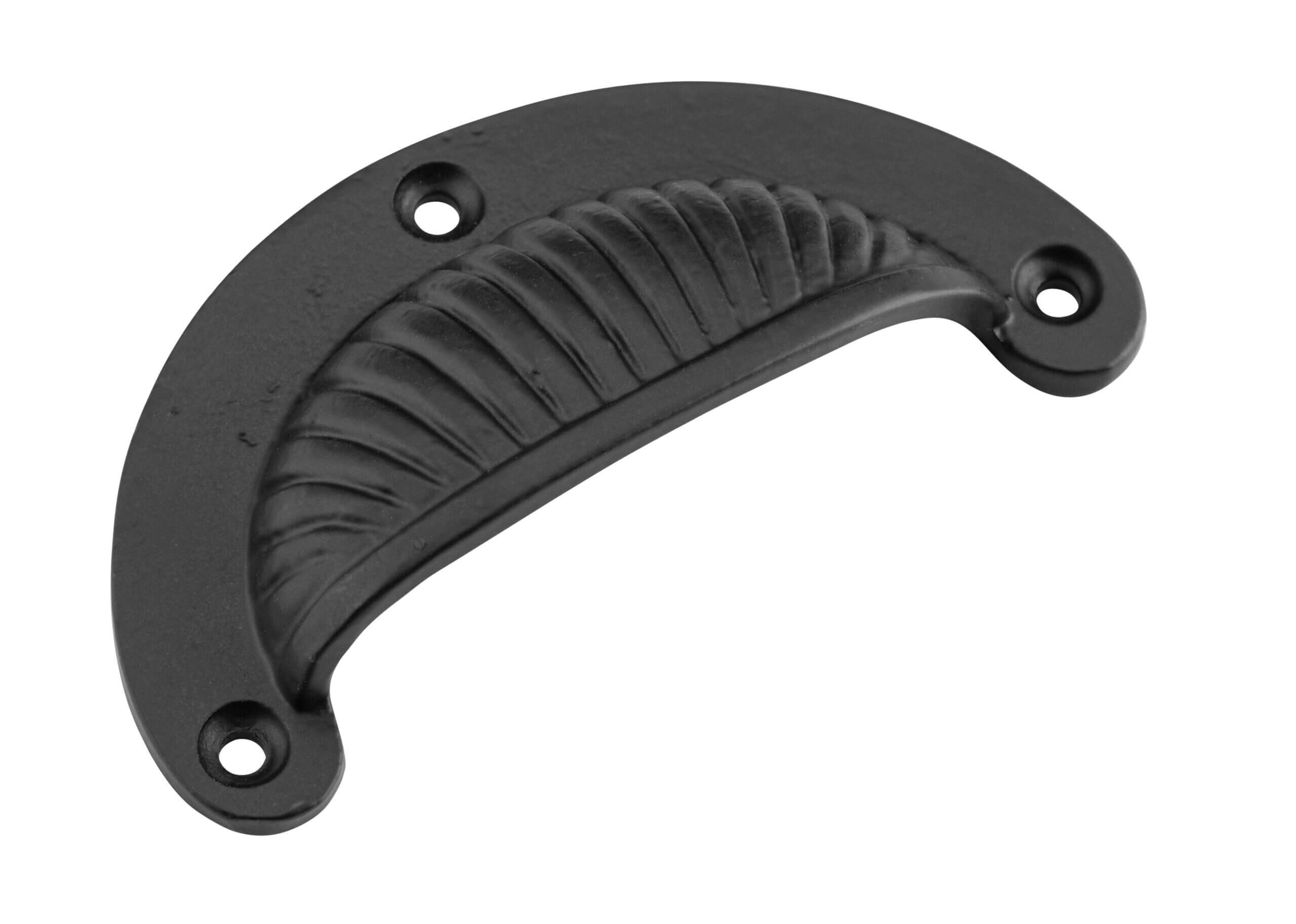 Tradco Classic Shell Cast Iron Drawer Pull Handle | 95mm | Antique Finish