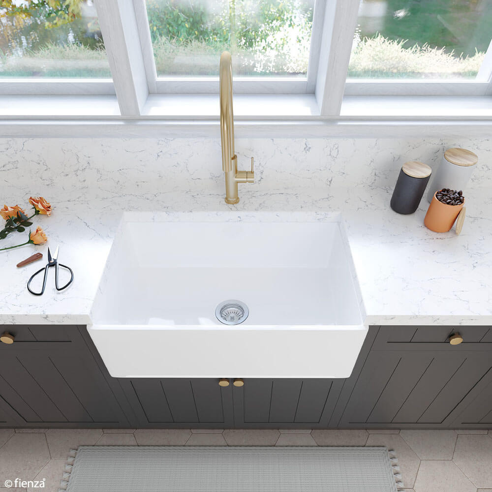 Fienza Winston Butler Sink | 750 x 250 x 470mm | White