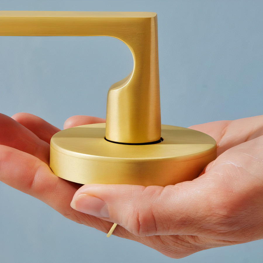 Gainsborough QuickFix Avant Rivera Lever Door Handle | 64mm | Satin Brass