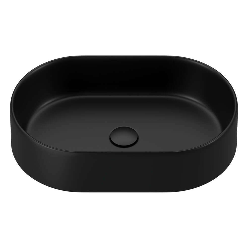 Fienza Aluca Pill Above Counter Basin | 510mm | Matte Black