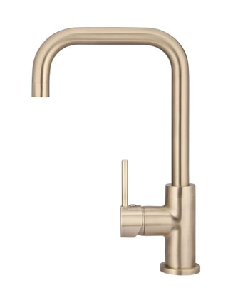 Meir Round Kitchen Mixer Tap | Swivel Spout | Champagne