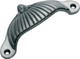 Tradco Shell Cast Iron Drawer Pull Handle | 105mm | Polished Metal