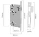 Iver Euro Roller Lock | 60mm Backset | Chrome