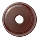 Tradco Traditional Round Single Switch Mounting Block | 90mm | Cedar