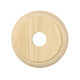 Tradco Traditional Round Single Switch Mounting Block | 90mm | Pine