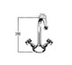 CB Ideal Heritage Tall Gooseneck Twinner Kitchen Mixer Tap | Swivel Spout