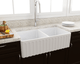 Turner Hastings Novi Ribbed Double Bowl Butler Sink | 837 x 254 x 457mm ...