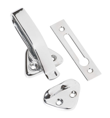 Tradco Hopper Window Catch | 74 x 39mm | Chrome
