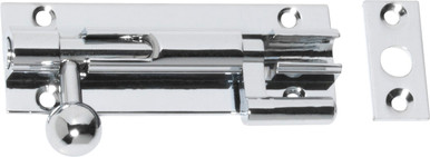 Tradco Offset Barrel Bolt | 75 x 25mm | Chrome