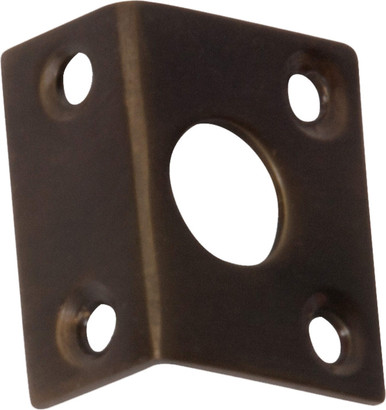 Tradco Right Angle Bolt Keeper | 9mm Bolt | Antique Brass