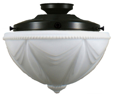 Lode Lighting DIY Batten Fix Light | 14" Empire Glass | 250 x 360mm ...