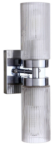 Lighting Inspirations Chester Indoor Wall Light | 2 Light | Chrome