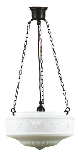 Lode Lighting 3 Chain Pendant Light | 14" Senator Glass | 340mm ...