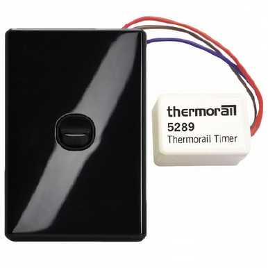 Thermogroup Thermorail Eco Timer with Switch | Black