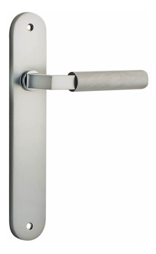 Iver Brunswick Lever Door Handle | Oval Plate | Satin Nickel